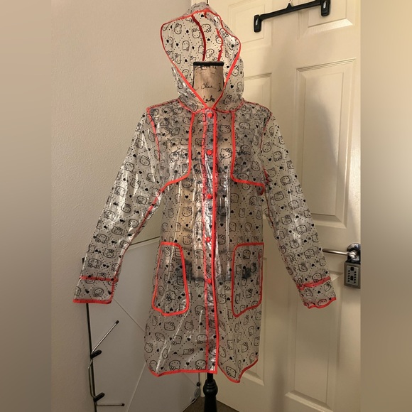 torrid | Jackets & Coats | Torrid Hello Kitty Clear Plastic Raincoat ...